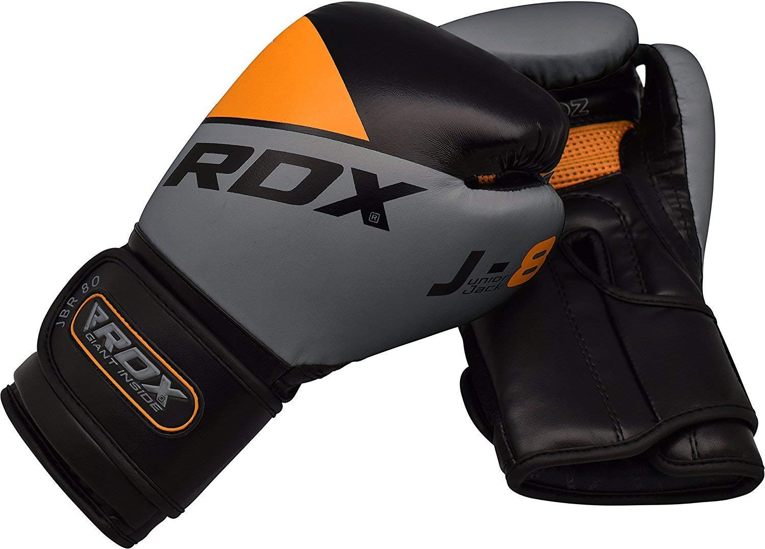 RDX Kids Boxing Gloves for Training, Junior Muay Thai Maya Hide Leather Punching Gloves, Sparring Fighting Training Mitt for Kickboxing, Focus Pads, MMA, Thai Pad, Double End Ball,Punch Bag