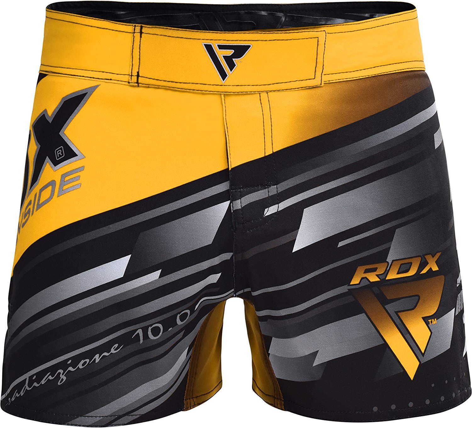 RDX MMA Blaze Shorts Stretch Clothing Training Cage Fighting Grappling Martial Arts Muay Thai Kickboxing Yellow