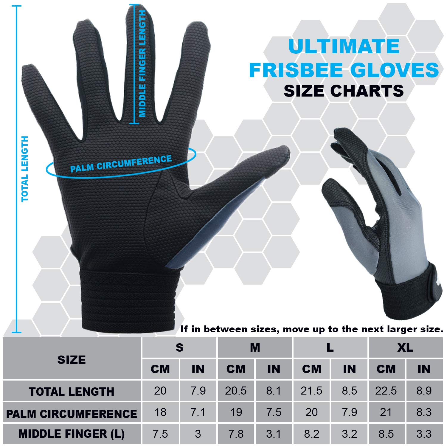 Ultimate Discs Gloves - Perfect Gloves for Ultimate Disc Players, for Consistent Grip & Friction. Improve Throws and Catches. All Weather Conditions.