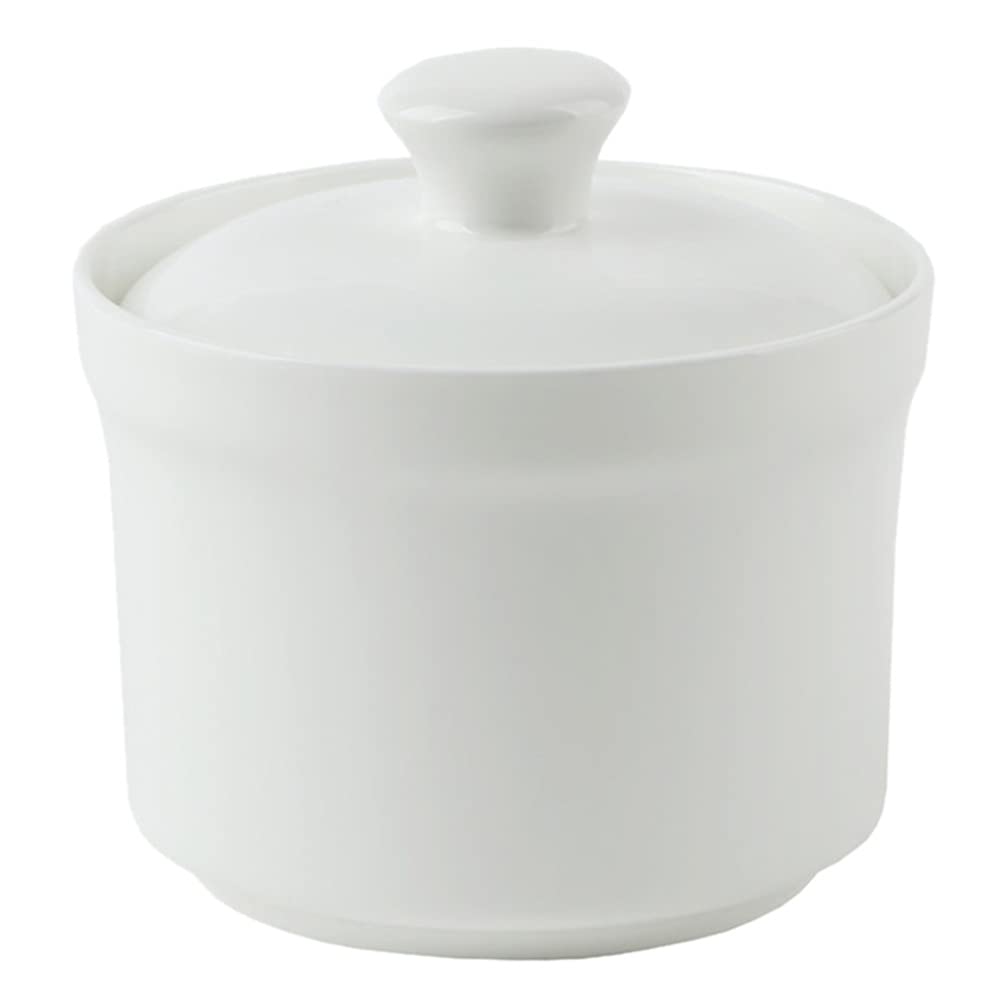YARDWE Custard Cups Custard Cups Ceramic Stew Pot With Lid Steam Soup Bowl Small Steaming Cup for Home Kitchen Egg Custard Medicinal Birds Nest Tonic 4Inch Soup Cups with Lids Egg Custard Cups