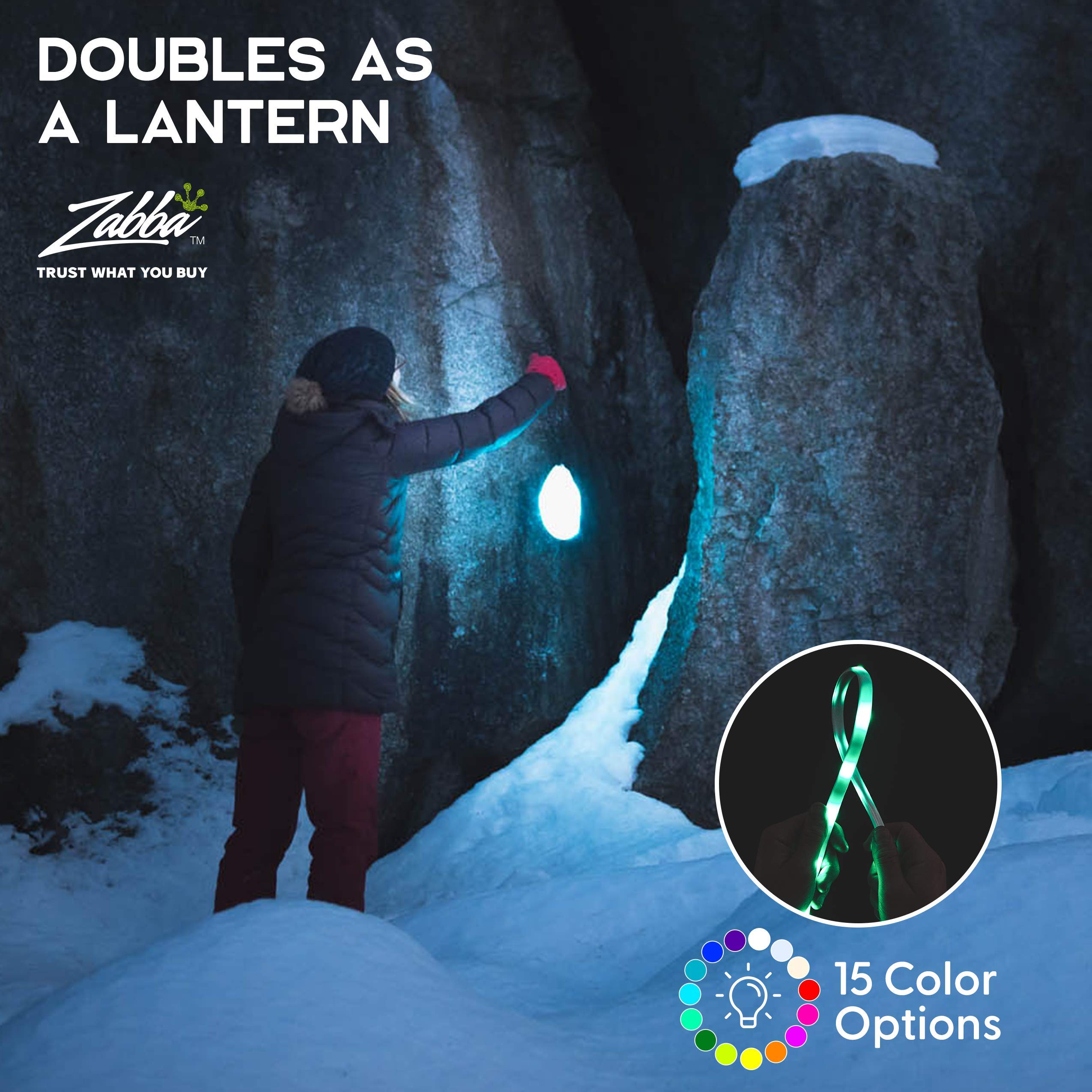 POWER PRACTICAL Luminoodle - The Original LED Light Rope for Camping - 5ft Waterproof USB Powered LED String Lights + Lantern for Hiking, Safety, Emergencies