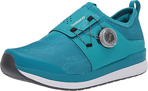 SHIMANO SH-IC300 Women's Confidence Inspiring Indoor Cycling Shoe, Green, 8.5-9 (EU 41)