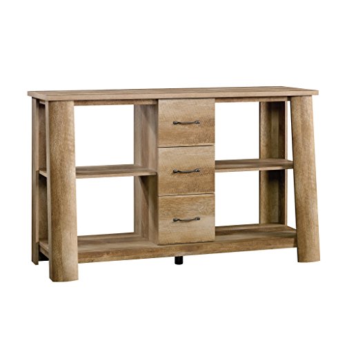 Sauder Boone Mountain Credenza, For TV's up to 60", Craftsman Oak finish
