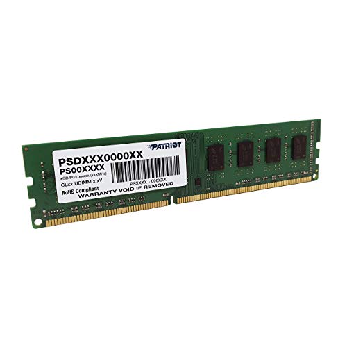 Patriot Signature DDR3 RAM 8GB (1X8GB) 1600MHz CL11 UDIMM Desktop Memory Module - PSD38G16002