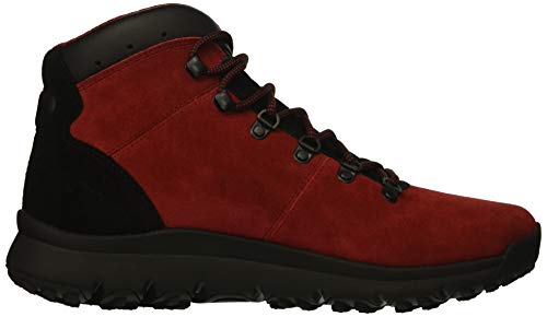 Timberland Men's World Hiker Mid Ankle Boot, red suede, 9.5 Medium US