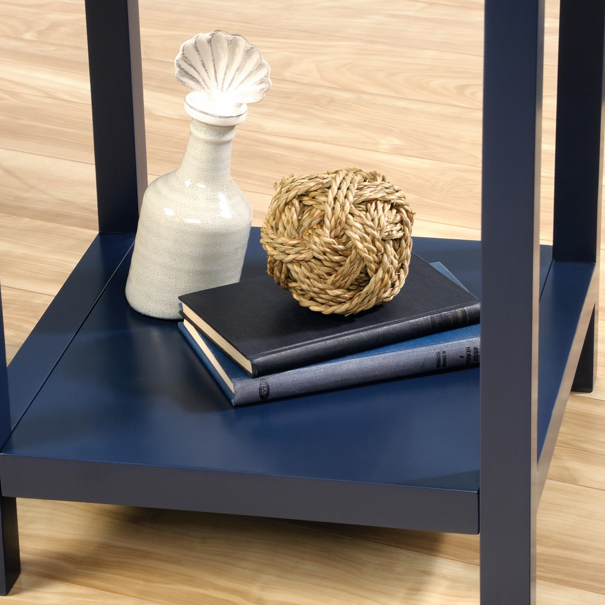 Sauder Cottage Road Side Table, Indigo Blue finish
