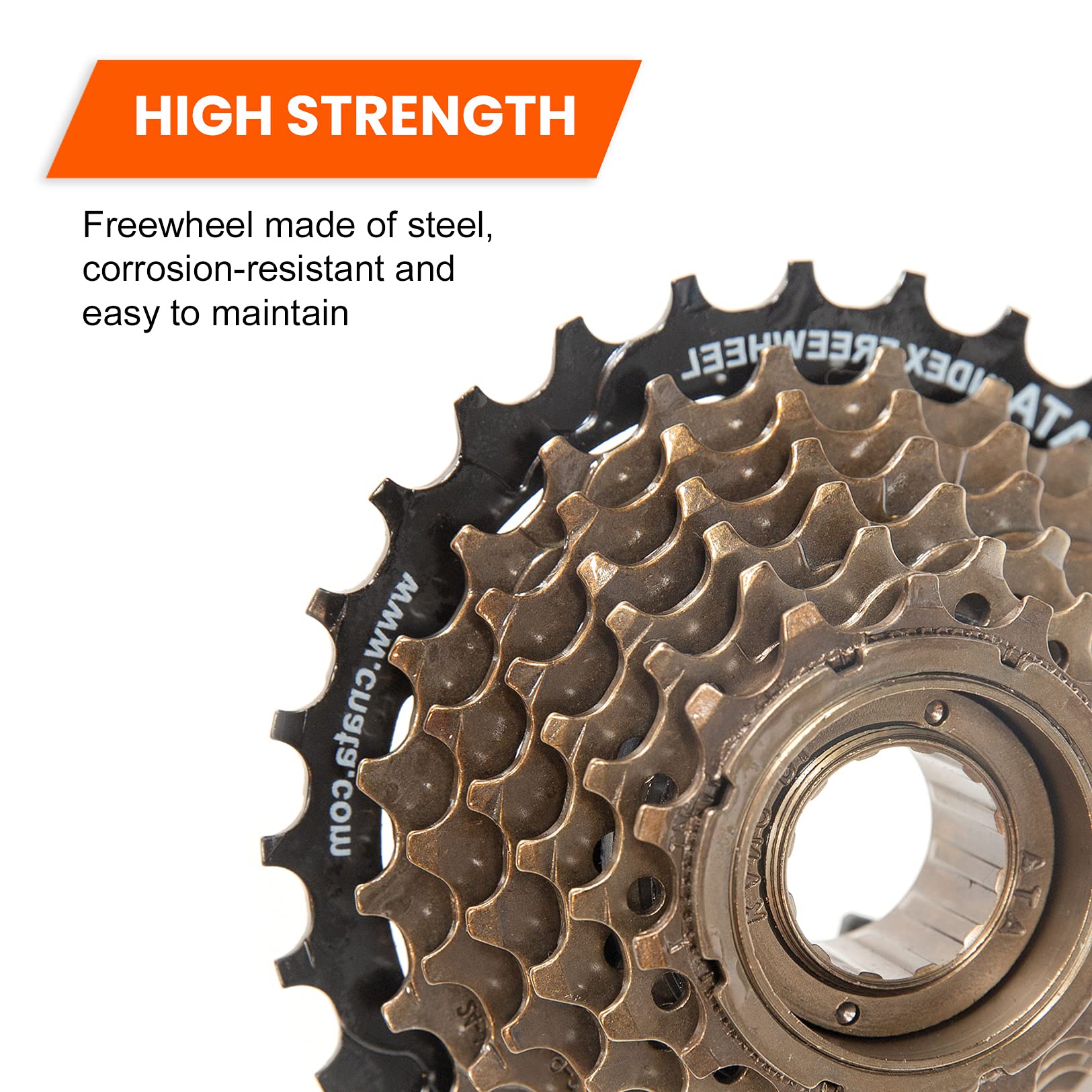 ZUKKA Bike Freewheel,7 Speed Multiple Bicycle Freewheel,14-28 Teeth Replacement Cycling Accessories