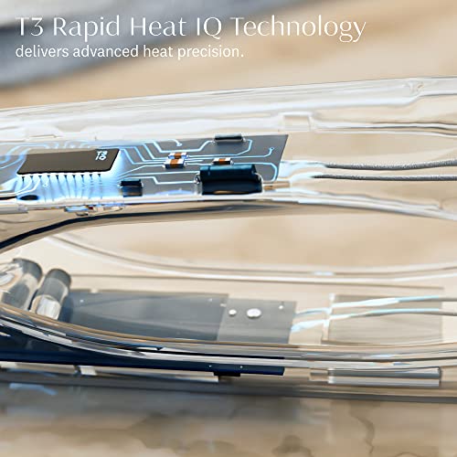 T3 Micro T3 Lucea 1” Professional Straightening Styling Iron Digital Ceramic Flat Iron with 9 Adjustable Heat Settings for Straight Smooth Hair Waves and Curls