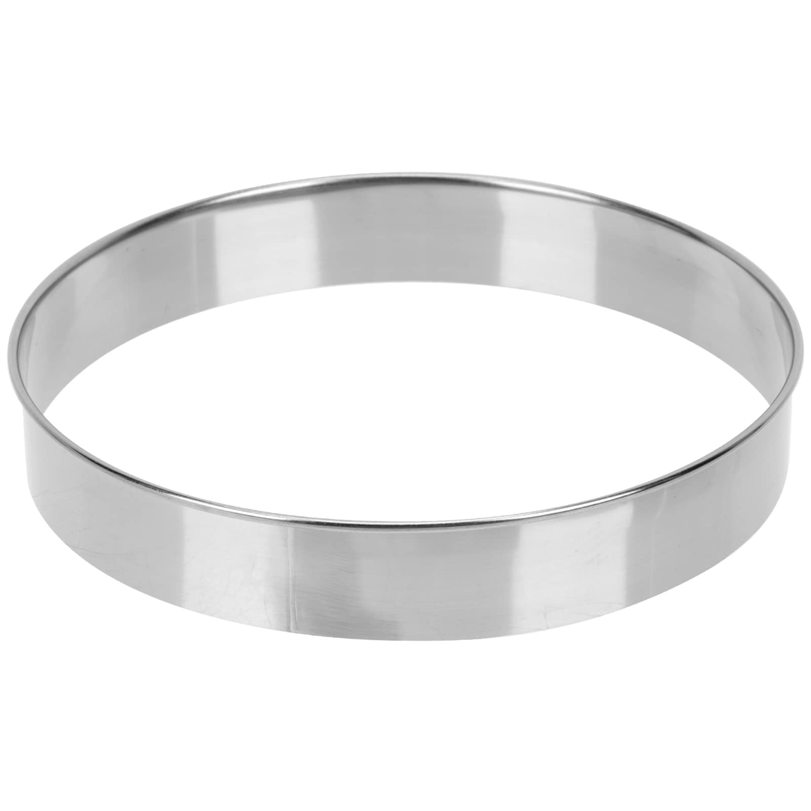 YARDWE Stainless Steel Pizza Rings, 10 inch Round Pastry Cake Rings Molds, Egg Pancake Rings for Cooking Baking Cooking Rings Pie Cutter Round Cookie Cutters