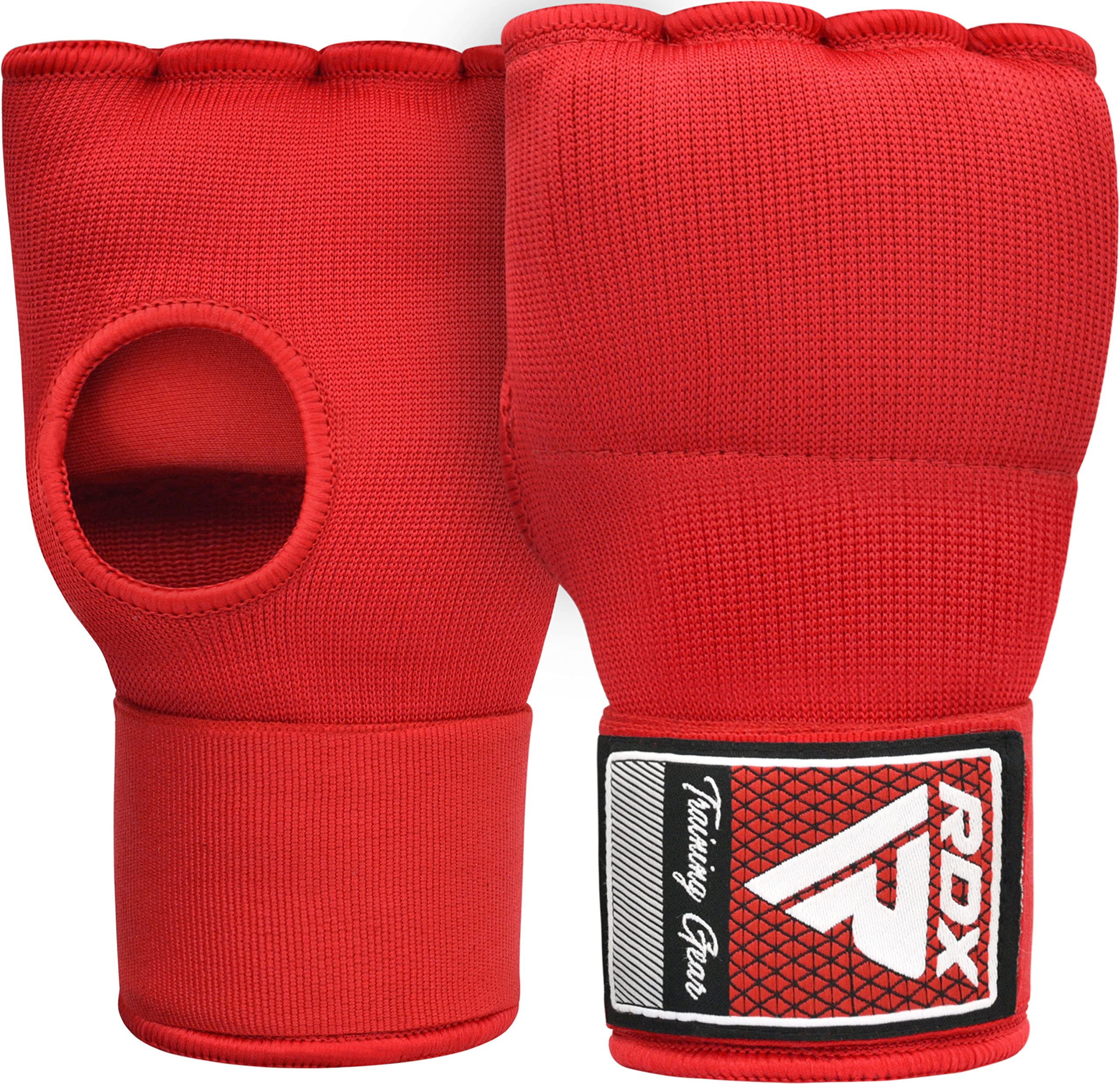 RDX Gel Boxing Hand Wraps Inner Gloves Men Women, Quick 75cm Long Wrist Straps, Elasticated Padded Fist Under Mitts Protection, Muay Thai MMA kickboxing Martial Arts Punching Training Bandages