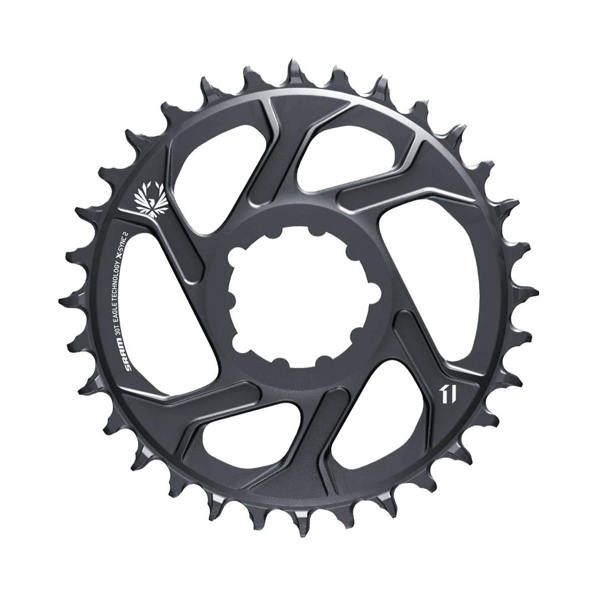 SRAM Unisex's X-Sync 2 Sl Direct Mount 3mm Offset Boost Eagle Chainring, Lunar Grey, 38t