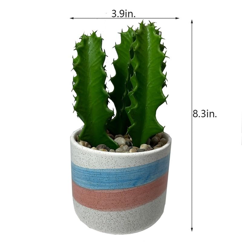 RENSLAT Family Dining Table Office Simulation Cactus Tropical Desert Green Plant Family Dining Table Bathroom Office