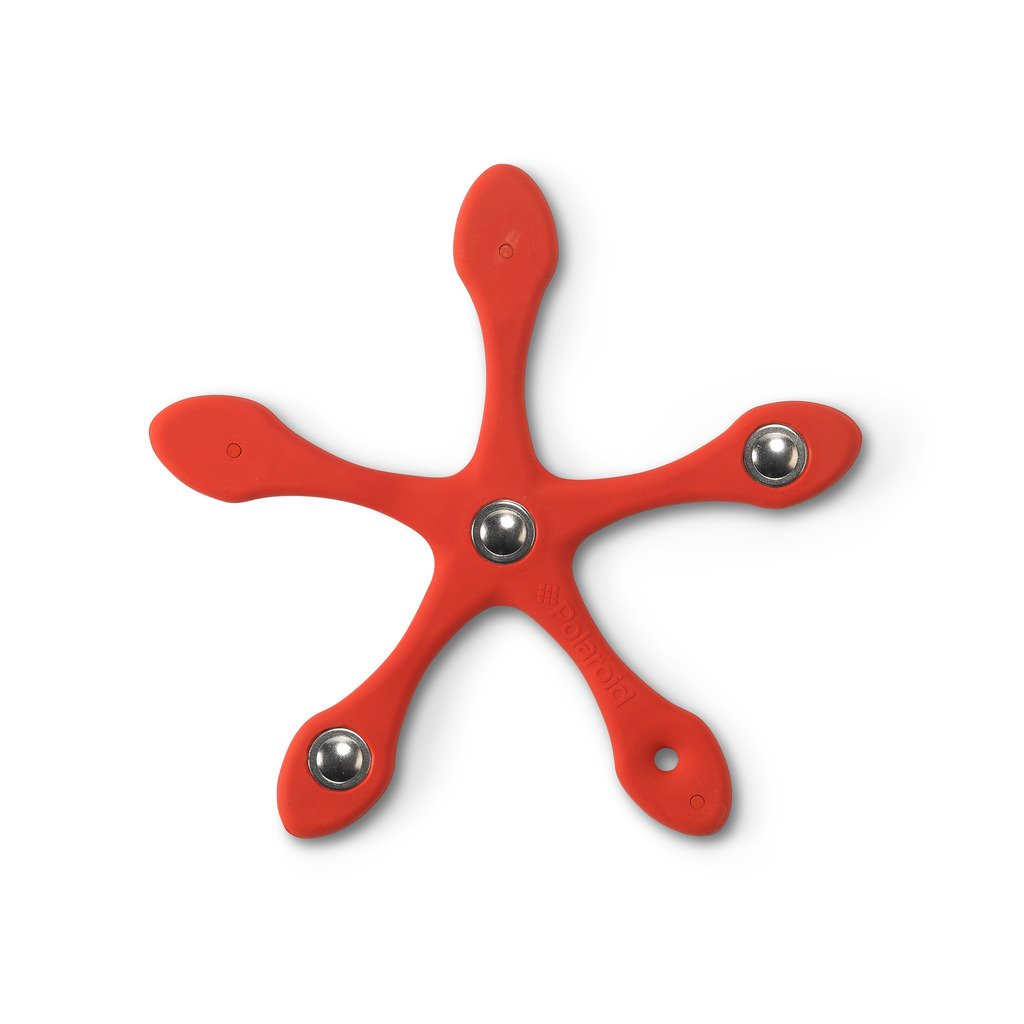 Polaroid Flexi-Pod Tripod/Mount Cube, Cube+ HD Action Lifestyle Camera - Red
