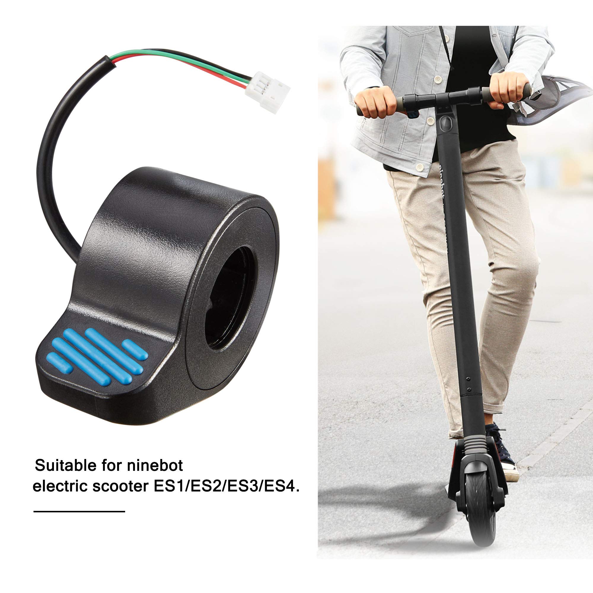 TOMALL Electric Scooter Thumb Throttle Accelerator Throttle Accelerator Replacement Parts Throttle Pedal Replacement Electric Scooter Parts for Ninebot Electric Scooter ES1/ES2/ES3/ES4