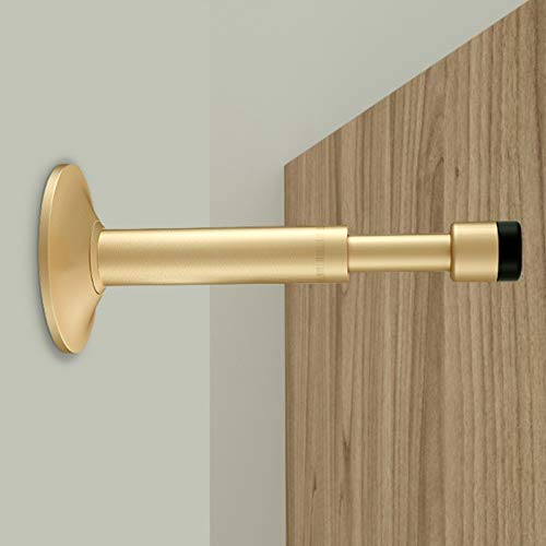 SJYDQ Copper Hydraulic Buffer Silent Door Stop, Floor Door Stop, Wall-Mounted Bumper, Non-Magnetic Door Bumper Hardware