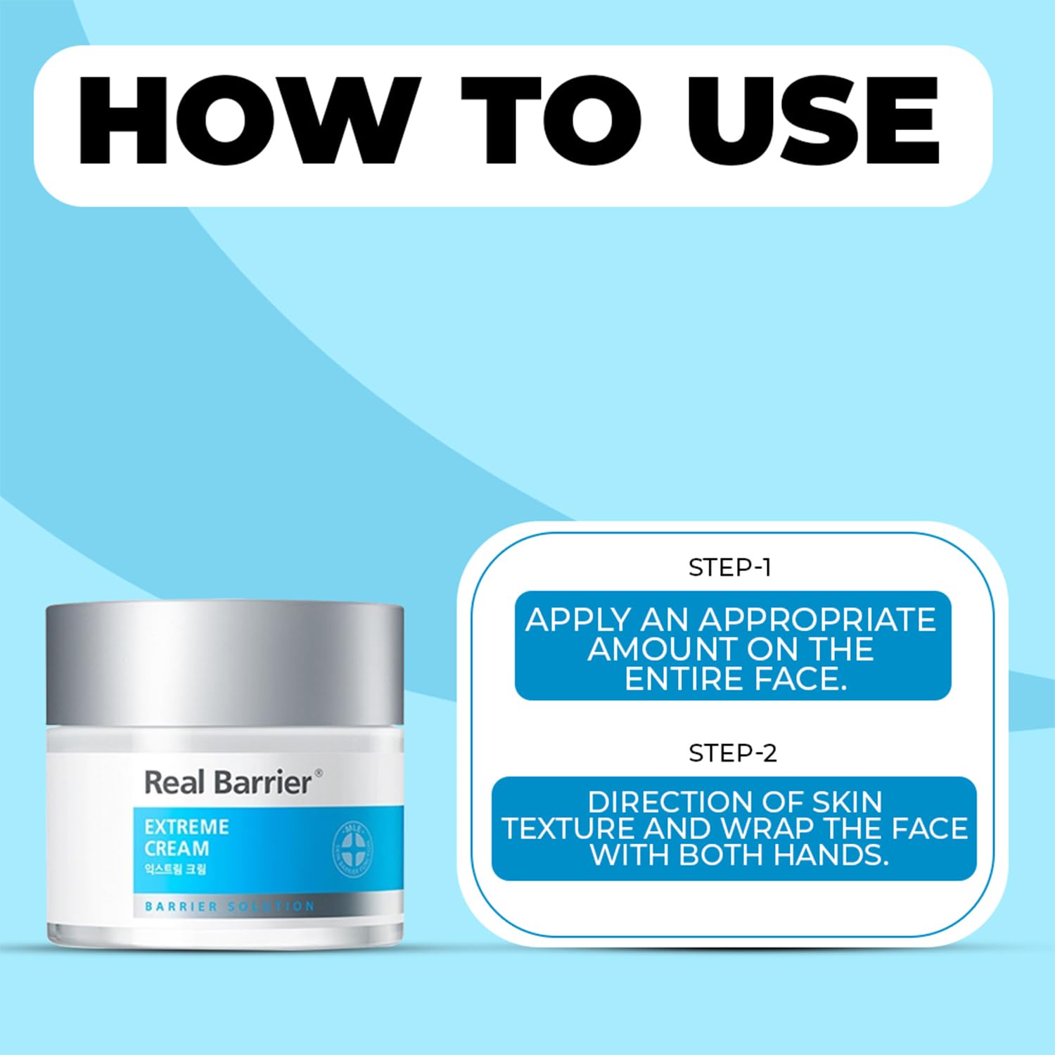 Real Barrier Extreme Cream, First Generation Original Version, 72 hour Long hydration Facial Skin Care for Sensitive Skin, 1.7 Fl. Oz, 50ml
