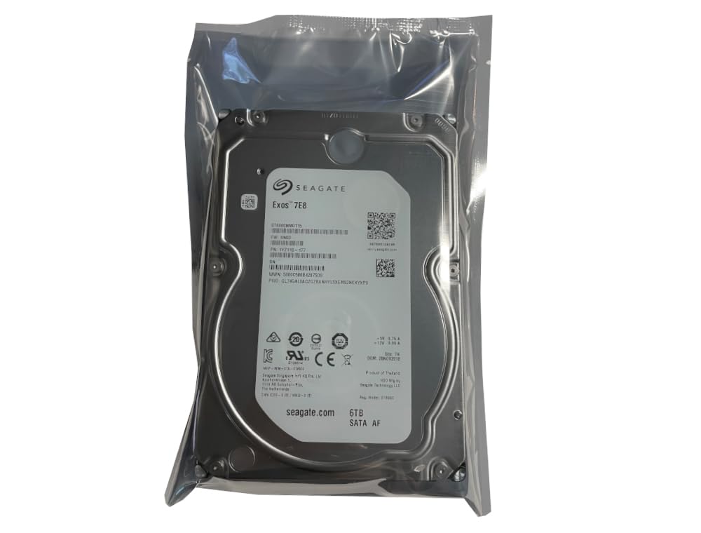 Seagate ST6000NM0115 3.5 inches-Inch HDD 6TB 7200 RPM 512e SATA 6Gb/s 256MB Cache Internal Hard Drive (Renewed)