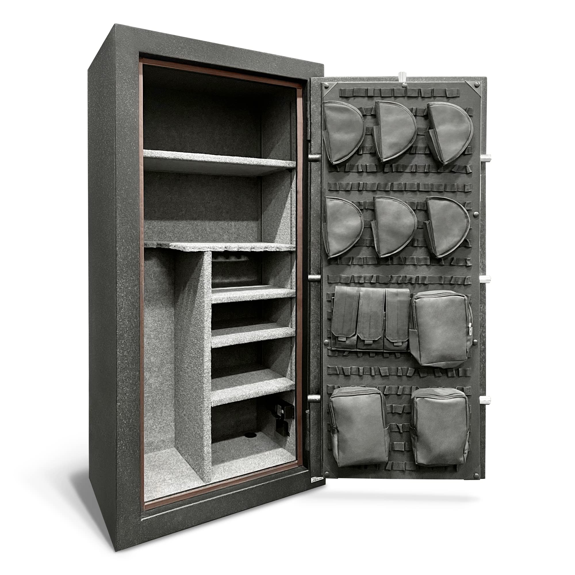 Stealth Essential Gun Safe EGS28 Special Edition FLAG Safe 28 Gun Capacity with 30 Minute Fire Protection California DOJ Approved Black