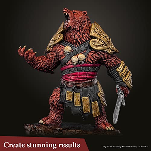 The Army Painter - Speedpaint Starter Set 2.0+ - 10x18ml Speed Model Paint Kit Pre-Loaded with Mixing Balls, 1 Brush- Base, Model Paint Set for Plastic Models