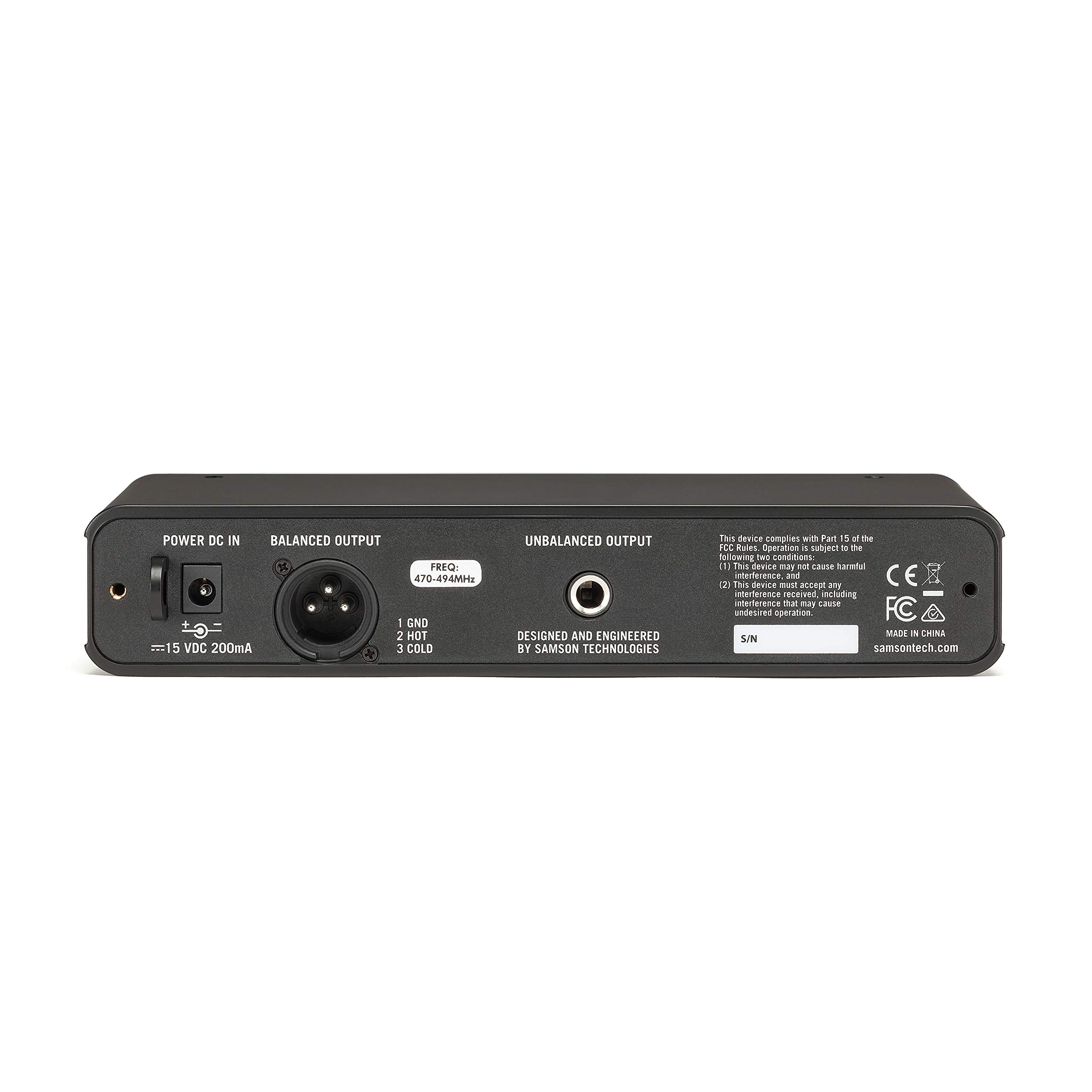 Samson Technologies Concert 88x Presentation Wireless System with LM5 Lavalier Microphone (K Band) (SWC88XBLM5-K), Black
