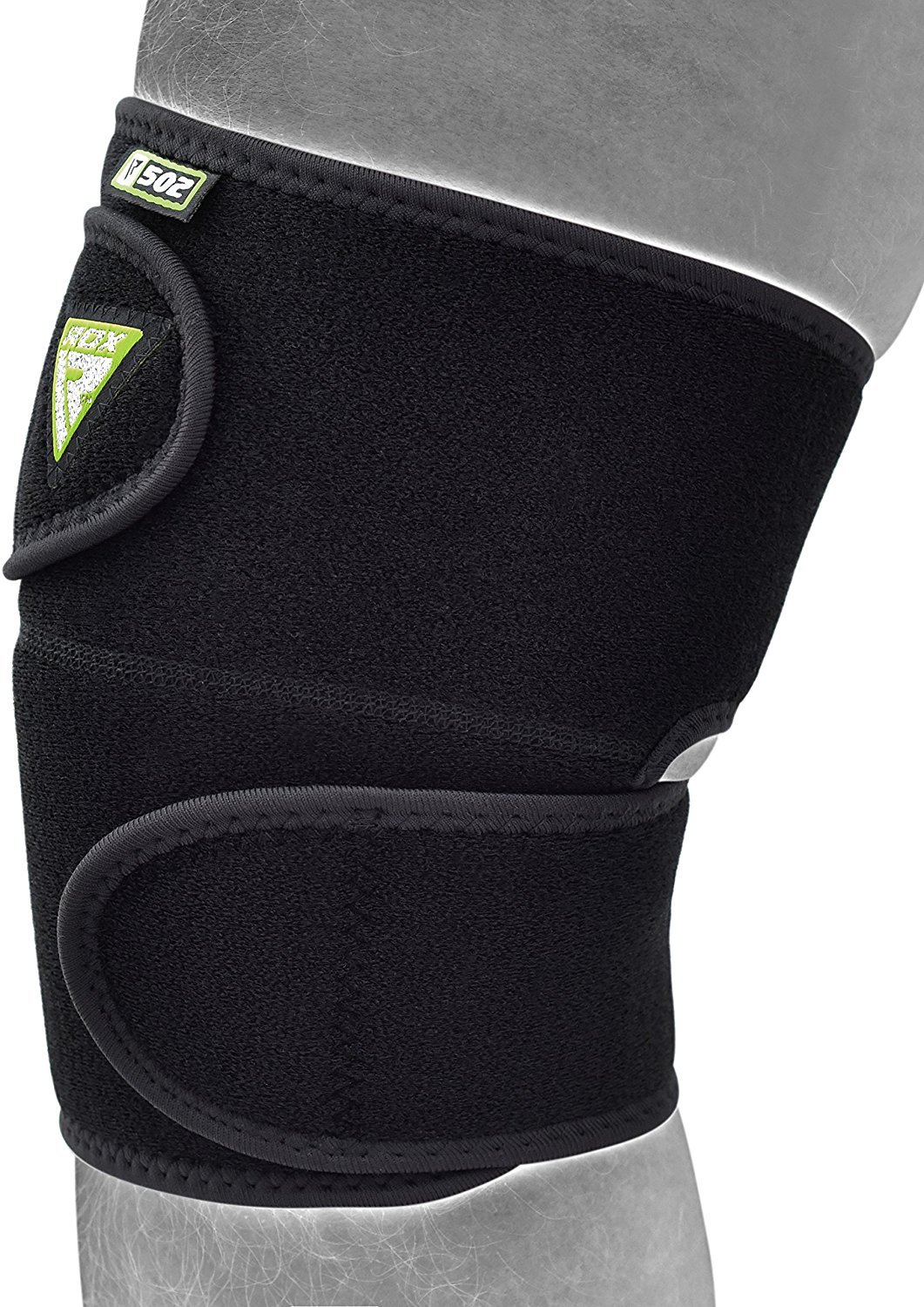 RDX Knee Support Brace, Adjustable Elasticated Compression Guard for Tendonitis, Joint Pain Relief, Arthritis, ACL, Meniscus Tear, Strain Protector for Sports Workout. SOLD AS SINGLE ITEM.