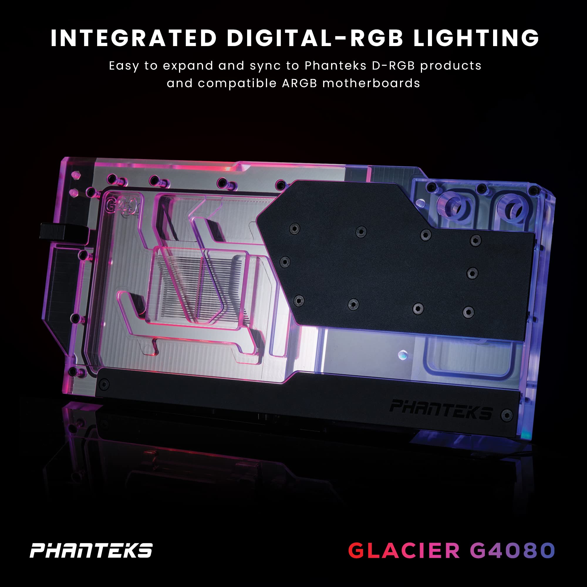Phanteks (PH-GB4080AS_BK01_BP Glacier G4080 RTX Strix/TUF, D-RGB