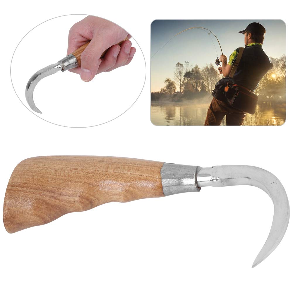 Stainless Steel Fish Hook Fishing Tackle Fish Lifter Drag Fish Hook Control Tool Ice Boat Fishing Tackle Tool