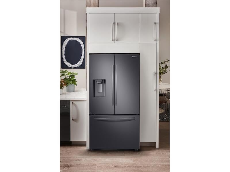 SAMSUNG RF23R6201SG 23 cu. ft. 3-Door French Door, Counter Depth Refrigerator with CoolSelect Pantry(TM) in Black Stainless Steel