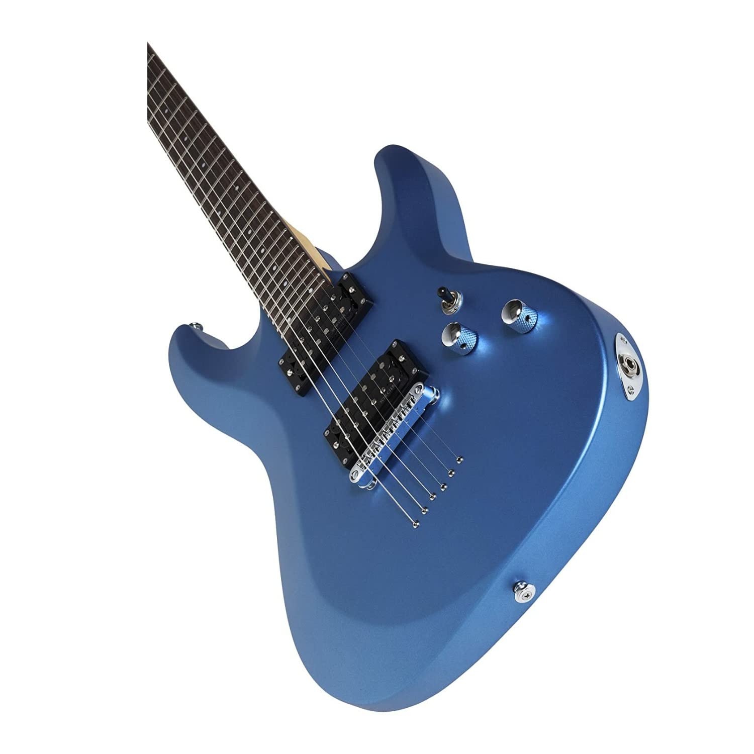 Schecter C-6 Deluxe 6-String Electric Guitar (Right-Hand, Satin Metallic Light Blue)