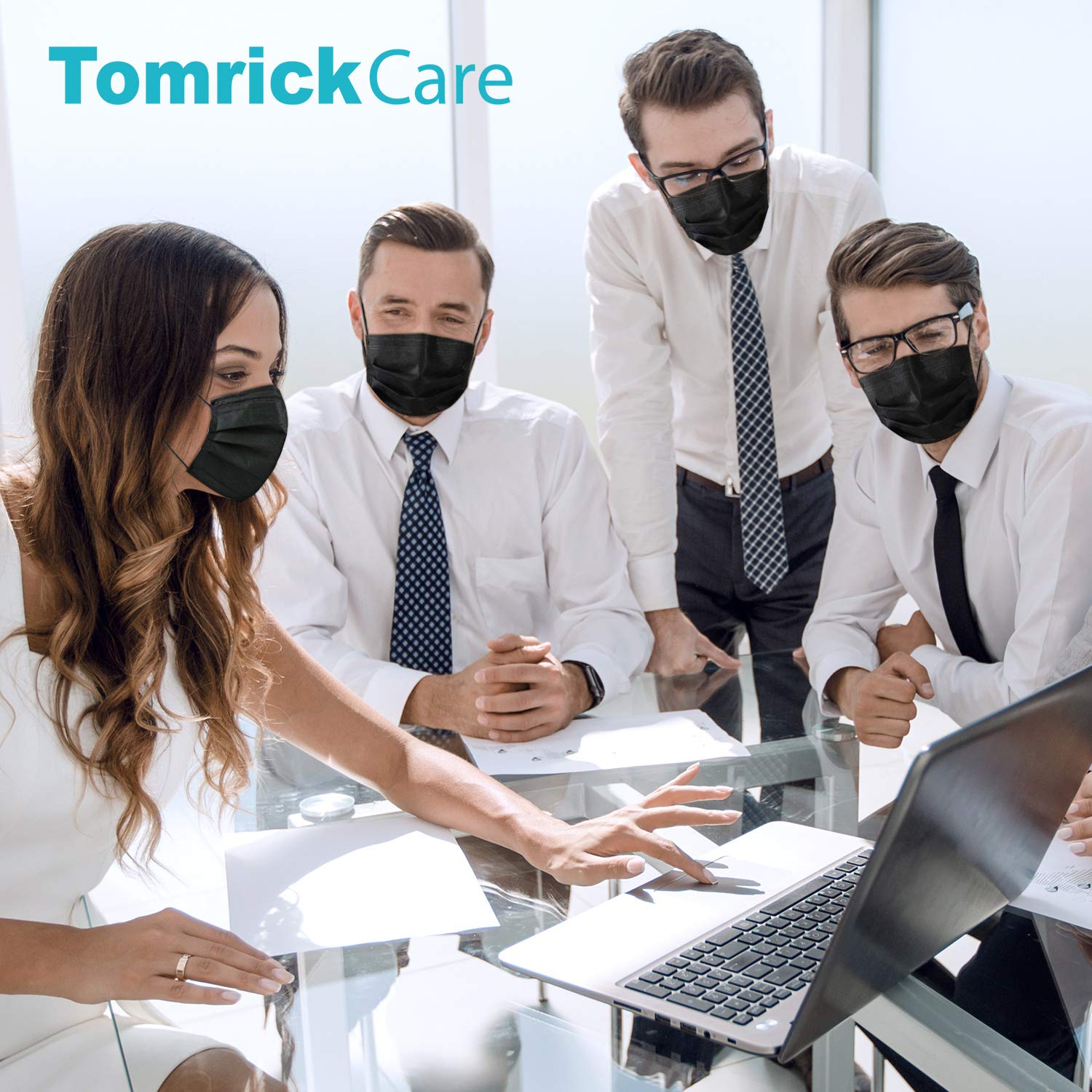 TomrickCare Kids Disposable Face Masks Boys White 50 PCS,Individually Wrapped