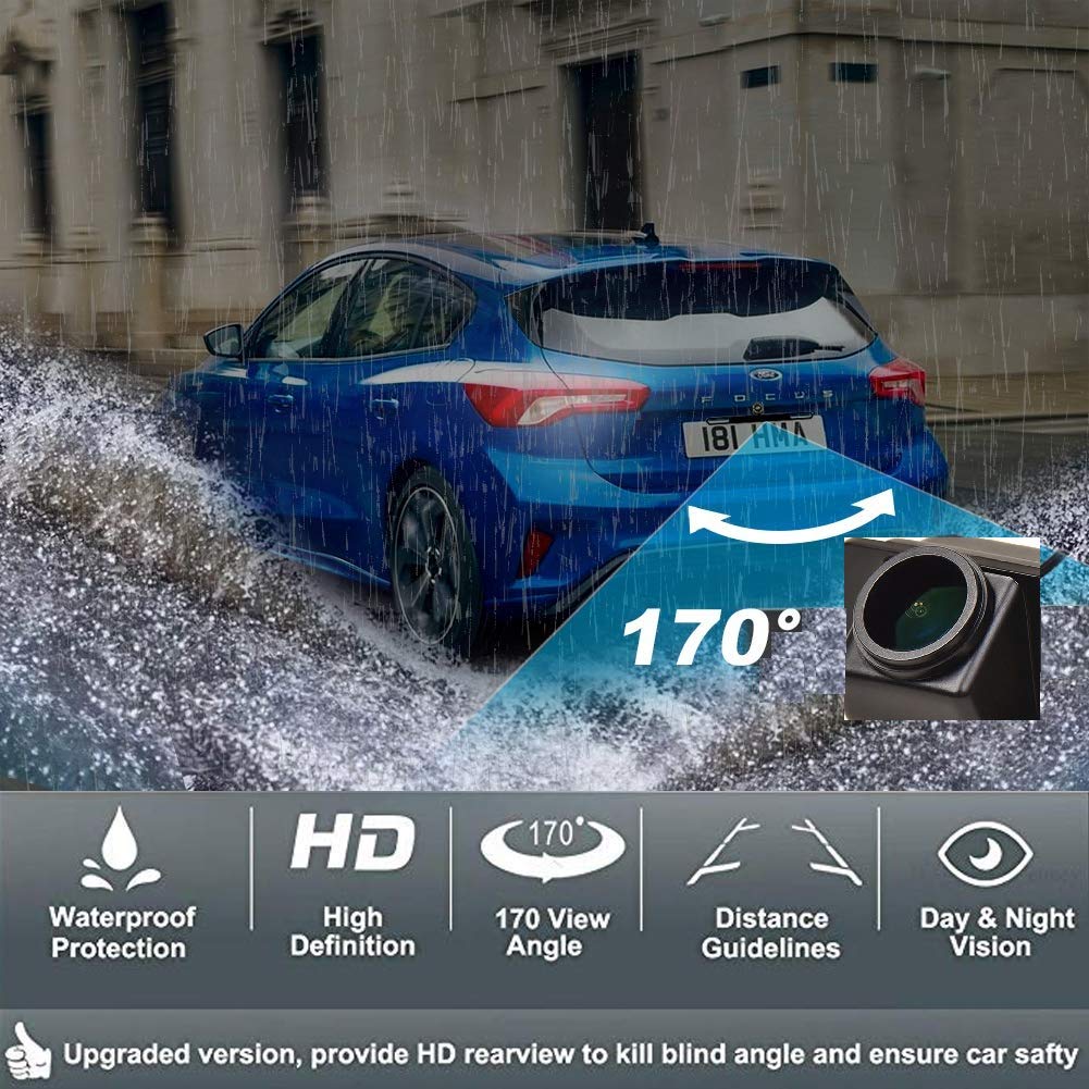 Rear Reversing Backup Camera Rearview License Plate Camera Night Vision Ip68 Waterproof for Peugeot 408 308 307cc 301 Peugeot RCZ 307 Cross 2C Hatchback