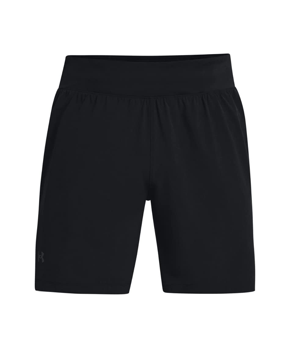 Under Armour Men's SpeedPocket 7-Inch Shorts, Black (001)/Reflective, Medium