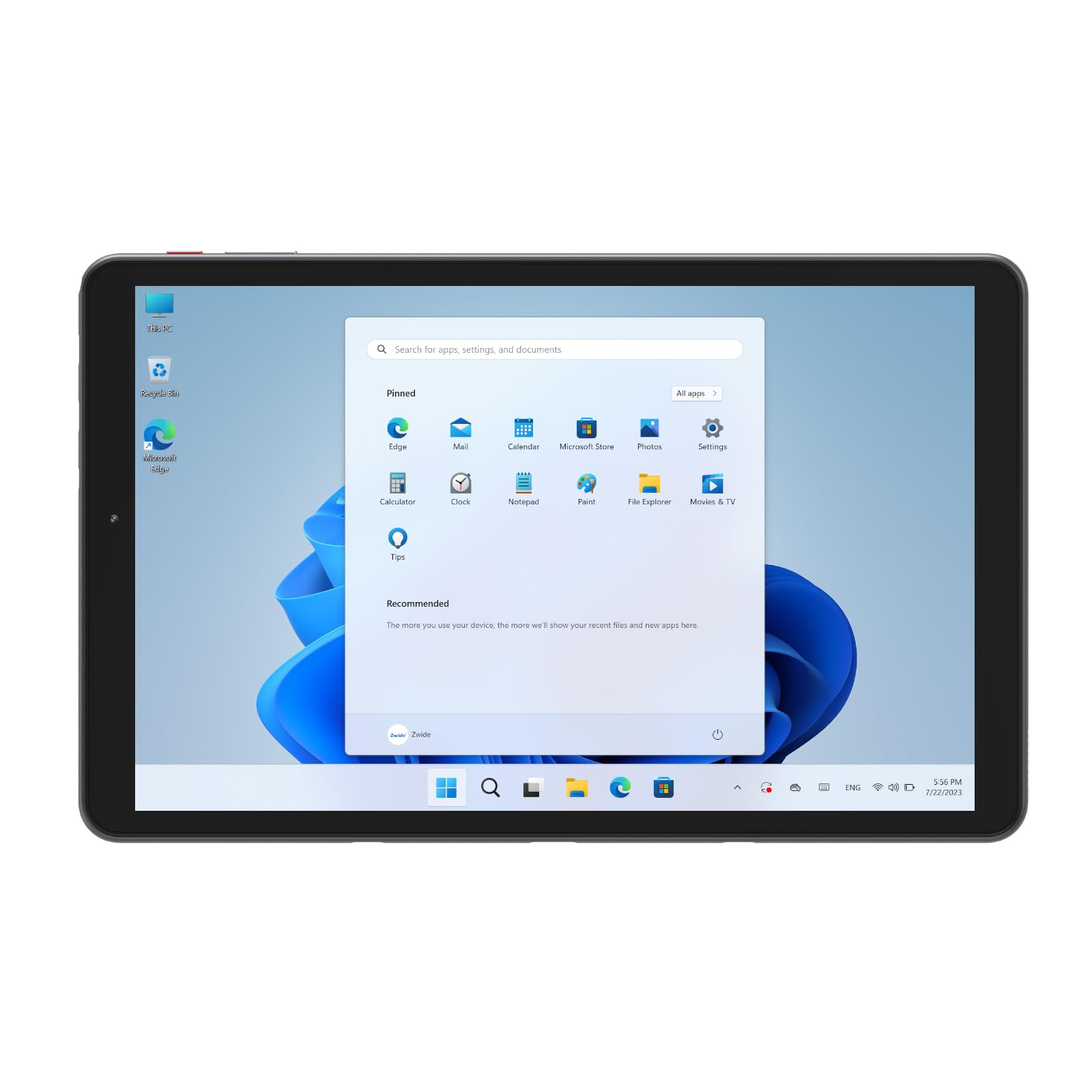 Zwide Pad 2in1 Computer Tablet with Windows 11, Ultra Slim PC with 10.5" Incell Full HD(1920x1200) Displayed by IPS Screen, N4120 Quad-Core CPU and 8GB LPDDR4 with 87% NTSC