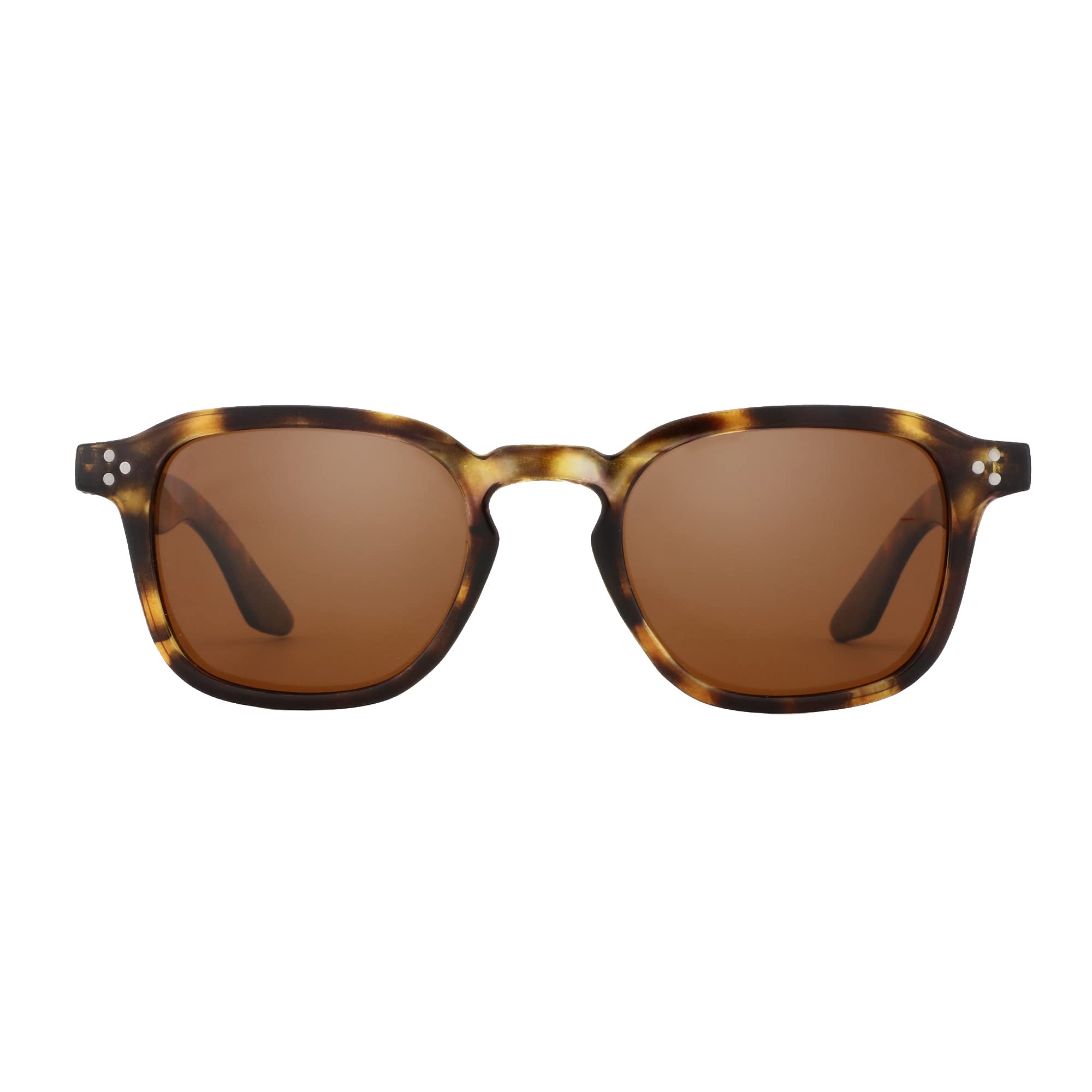 ZENOTTIC Retro Polarized Sunglasses Womens Mens for Small Face - Classic Square Vintage Shades 100% UV Protection Trendy