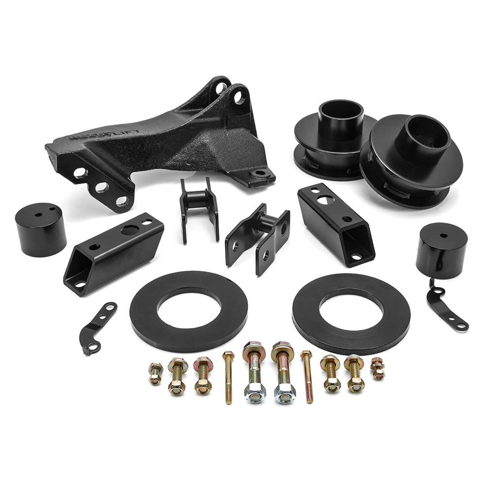 Readylift 66-2726 2.5” Leveling Kit with Track Bar Relocation Bracket for 2011-2020 Ford Super Duty F250 and F350 4WD trucks