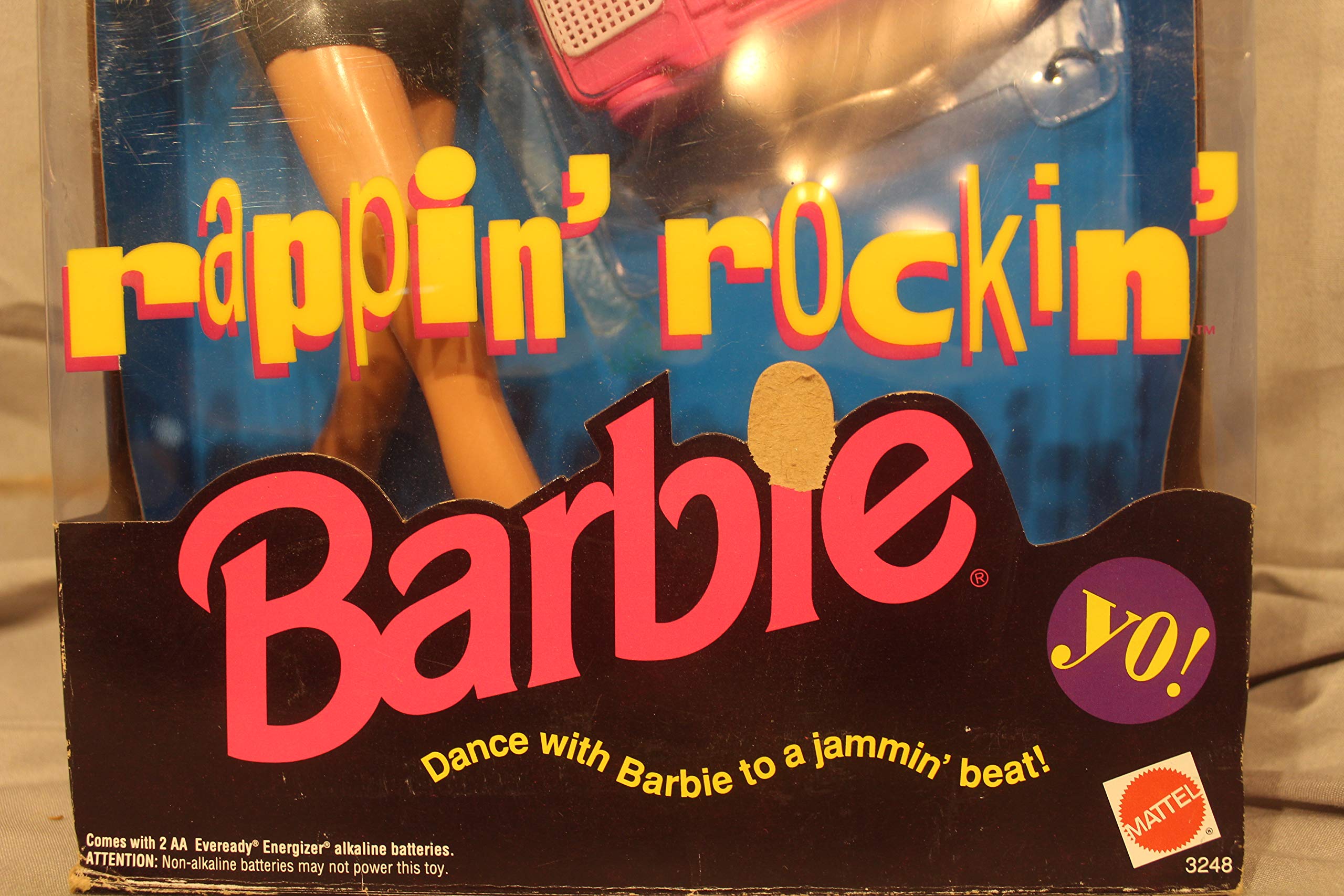 Rappin' Rockin' Barbie Doll w Working Boom Box (1991)
