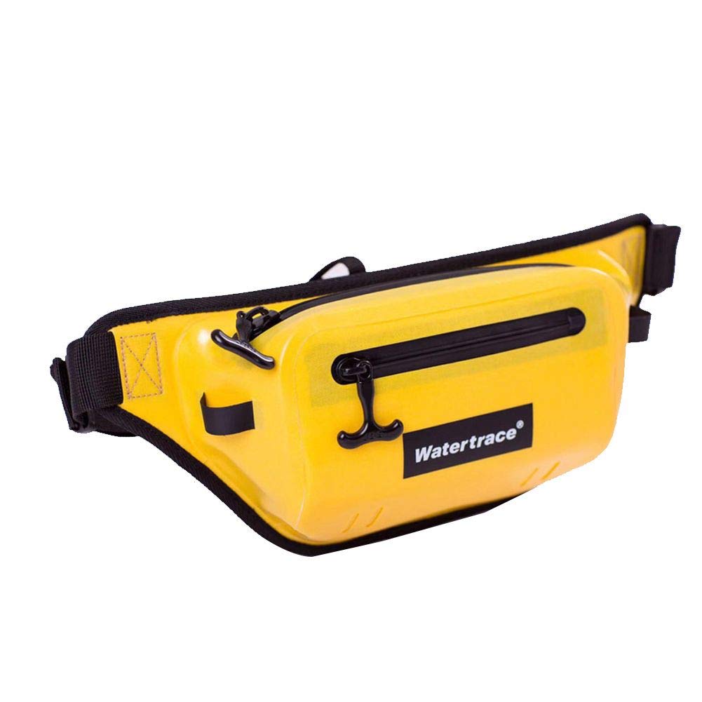 watertrace Waterproof Snorkeling Bag Waist Bag Canoe Kayaking Rafting Surfing Swimming Boating Storage Pack Paddle Board Waterproof Fanny Pack(Yellow)