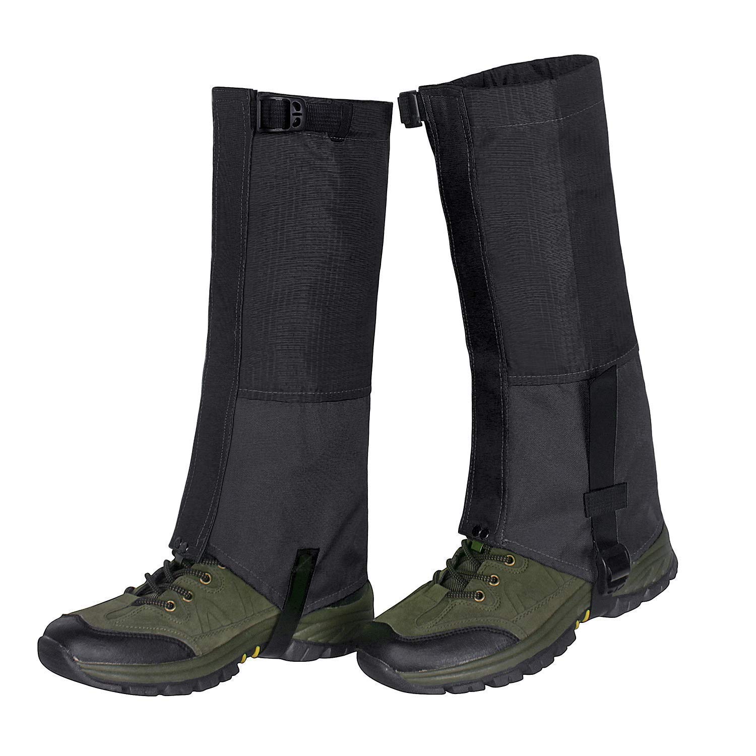 Unigear Waterproof Snow Boot Leg Gaiters for Hiking Black, Large