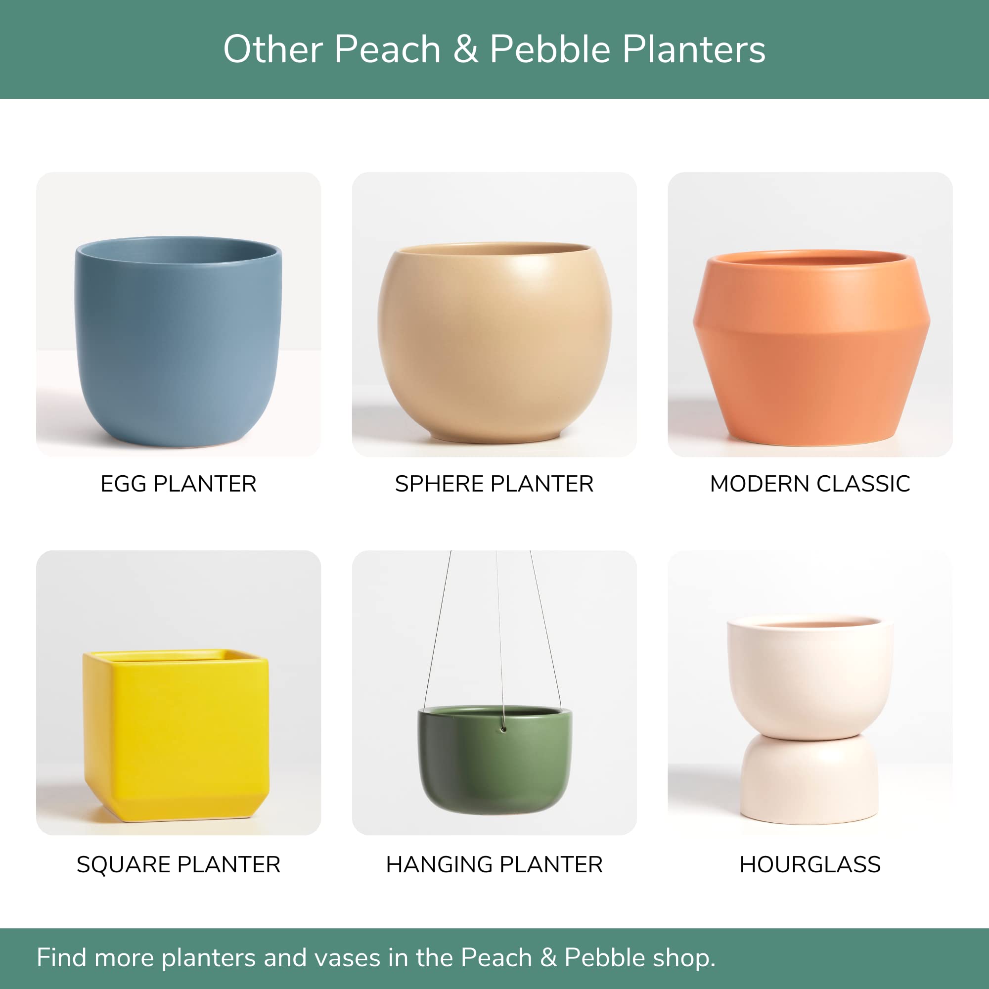 PEACH & PEBBLE 12 Inch White Ceramic Planter. Classic Cylinder Plant Pot for House Plants and Indoor Plants (Drainage + Stopper Included).