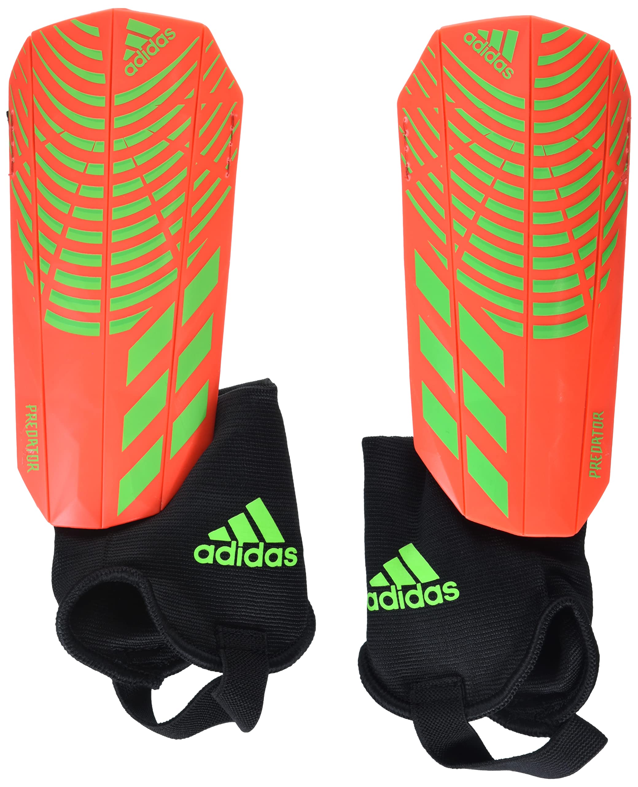 Unisex-Child Match Predator Shin Guard White/Power Blue/Solar Red Small