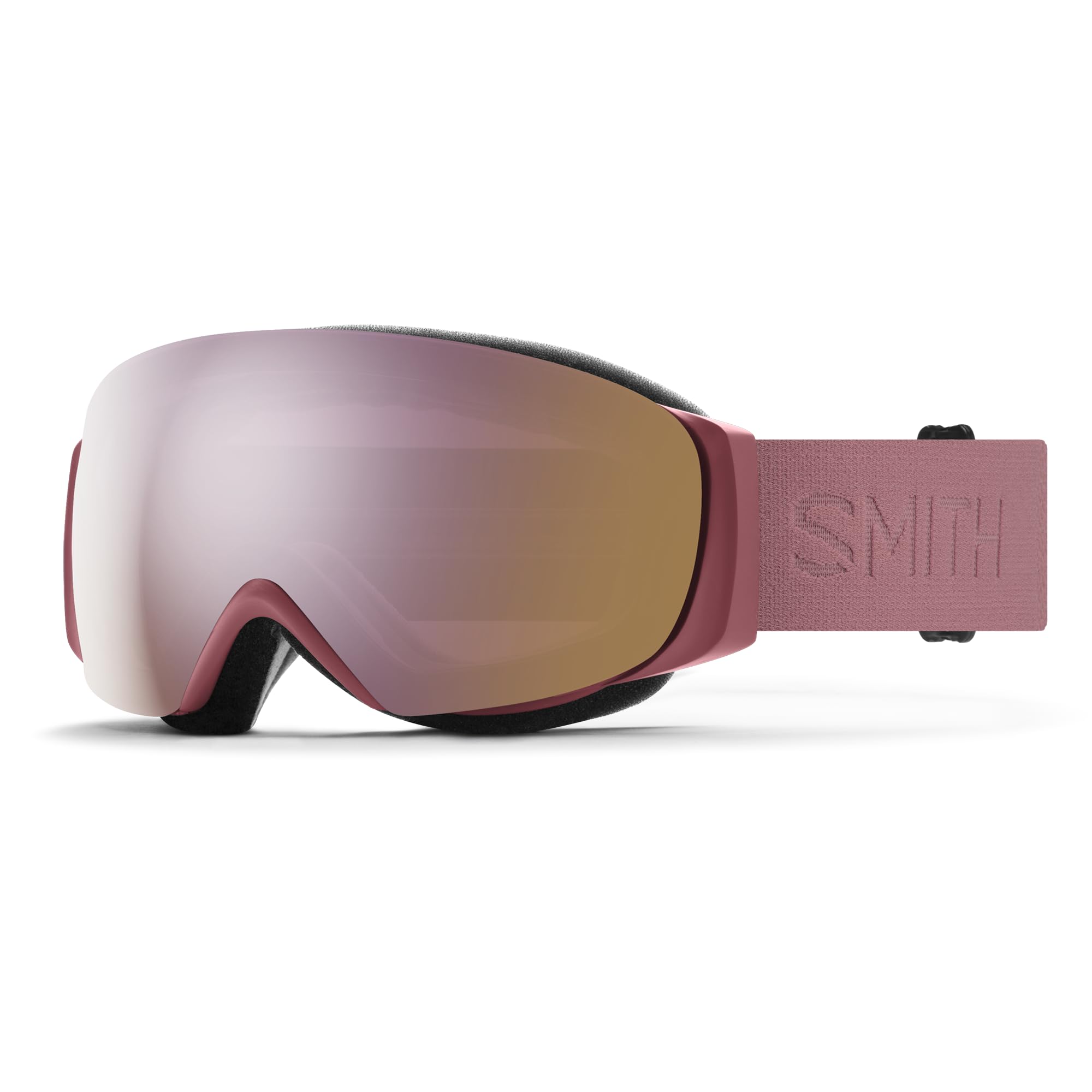 SMITH I/O Mag S Asian Fit Snow Goggle - White Florals | Chromapop Sun Platinum Mirror + Bonus Lens