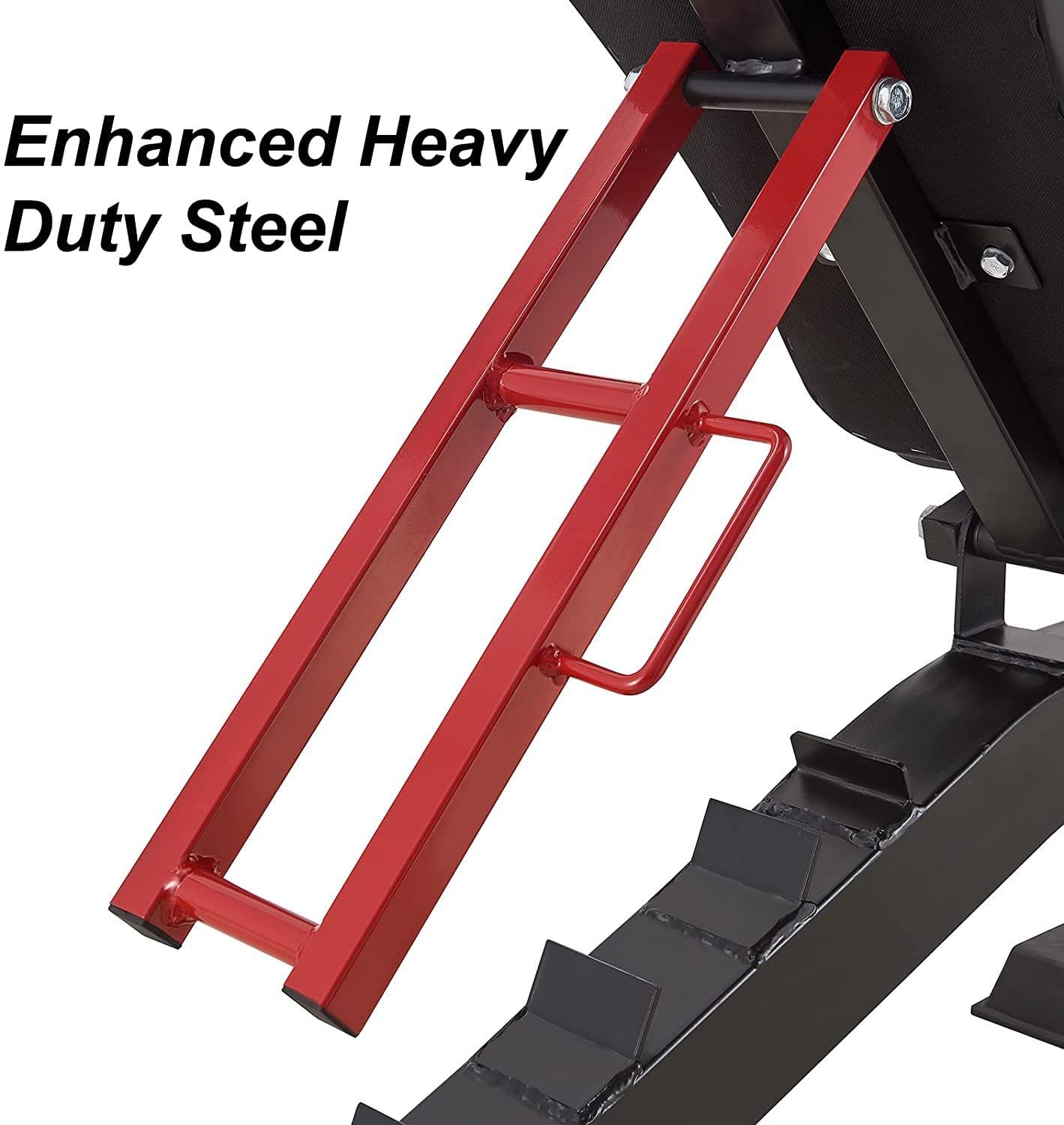 RELIFE REBUILD YOUR LIFE Adjustable Weight Bench, Workout Bench for Full Body Workout, Strength Training Bench, Heavy-Duty Bench Press Bench, Utility Incline/Decline Exercise Bench for Home Gym