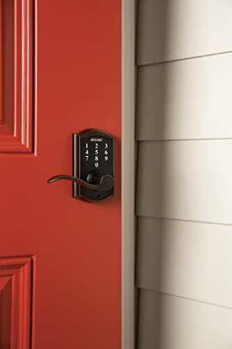 SCHLAGE Touch Camelot Lock with Accent Lever (Aged Bronze) FE695 CAM 716 Acc