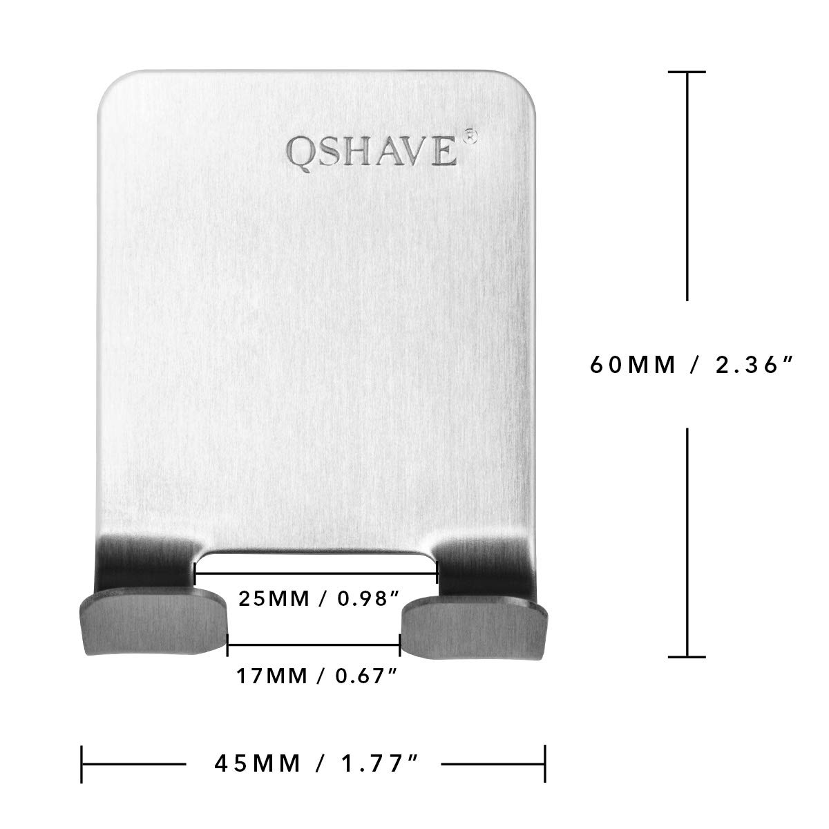 Qshave 4 PCS New Men Shaving Shaver Shelf 304 stainless steel Razor Holder Shaving Razor Rack Bathroom Viscose Razor Hook