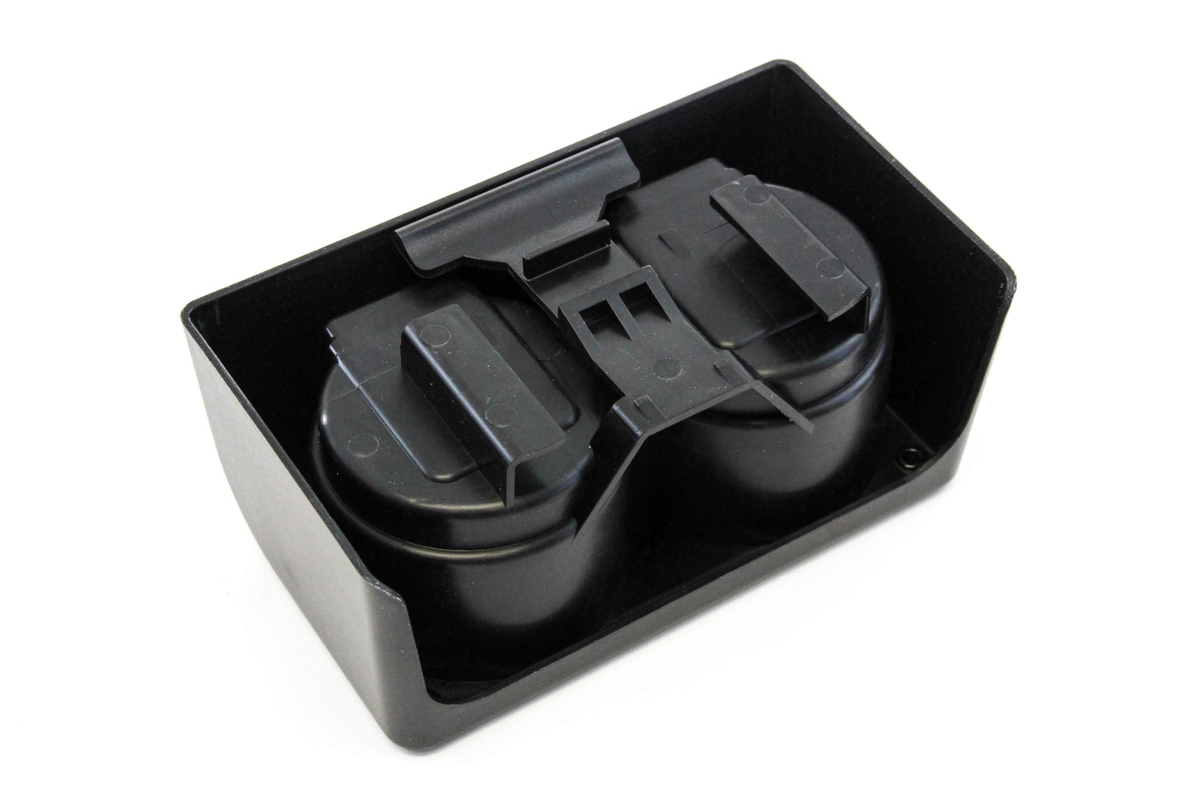 Red Hound Auto Compatible with Chevrolet GMC Colorado Canyon 2004-2012 Bench Seat Black Cup Drink Holder Drink Beverage Replaces