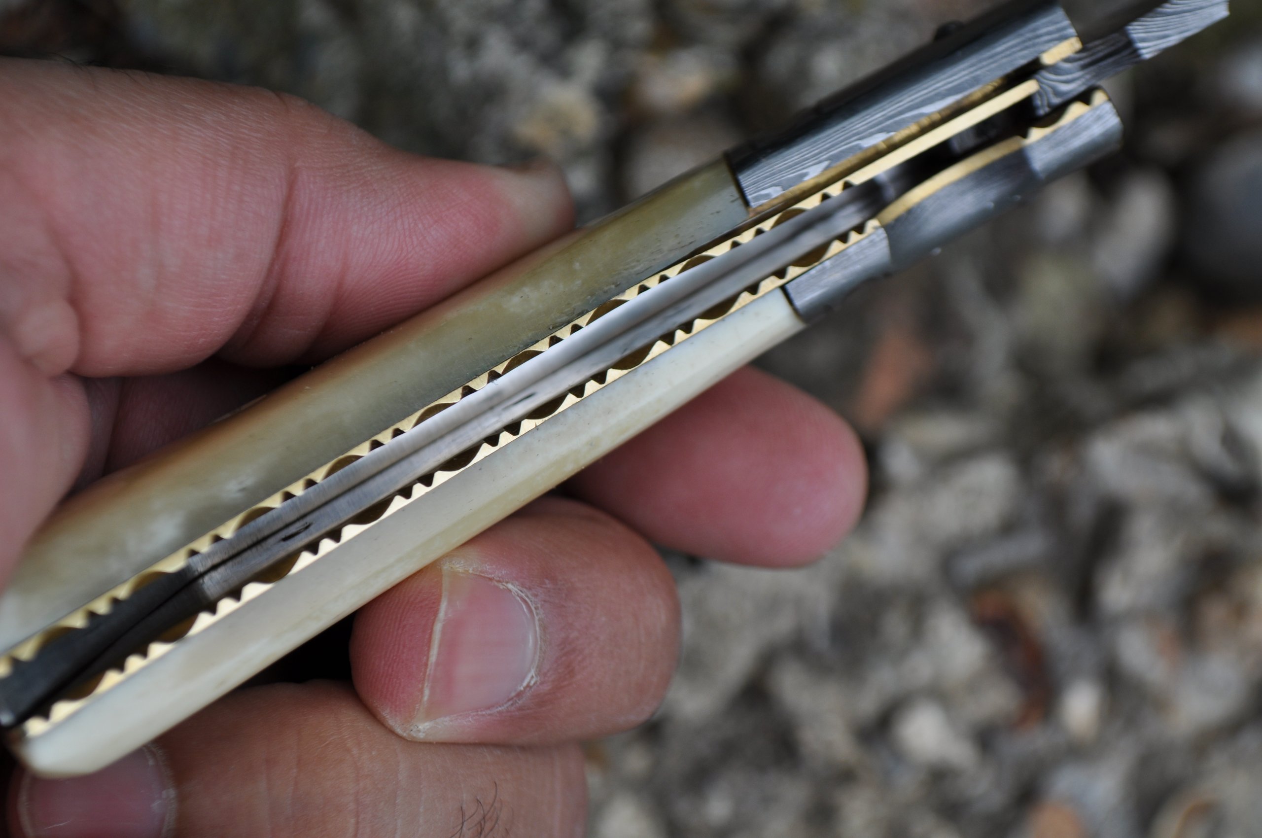 Perkin- Handmade Damascus Pocket Knife - Beautiful Folding Knife