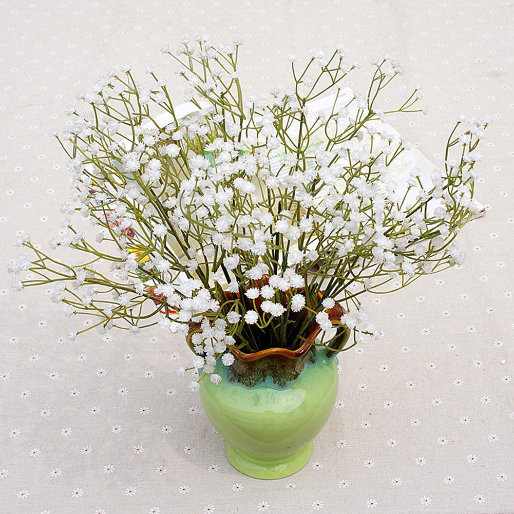 smallwoodi Artificial Gypsophila,Baby's Breath,Fake Flower Greenery Plants Plastic DIY Decoration for Office Garden Stage Living Room Home Wedding Party Photography Prop