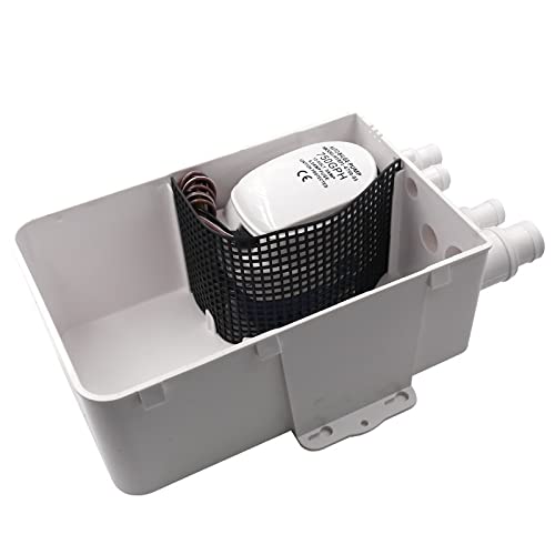XuuSHA Hand Bilge Pump 750 GPH 24V 12V Automatic Bilge Shower Drain Pump Bilge Pump Automatic (Color : 24V 750GPH)