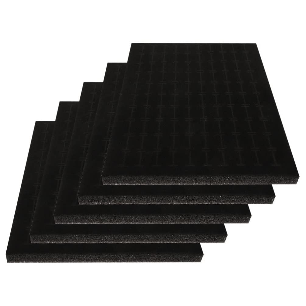 Zerodeko Jewelry Holder Earring Sponge Display Pad 5 Pcs Ring Insert Display Trays Foam Ring Holder Organizer Jewelry Box Inserts for Selling Jewelry Black Jewelry Insert Tray Jewelry Organizer