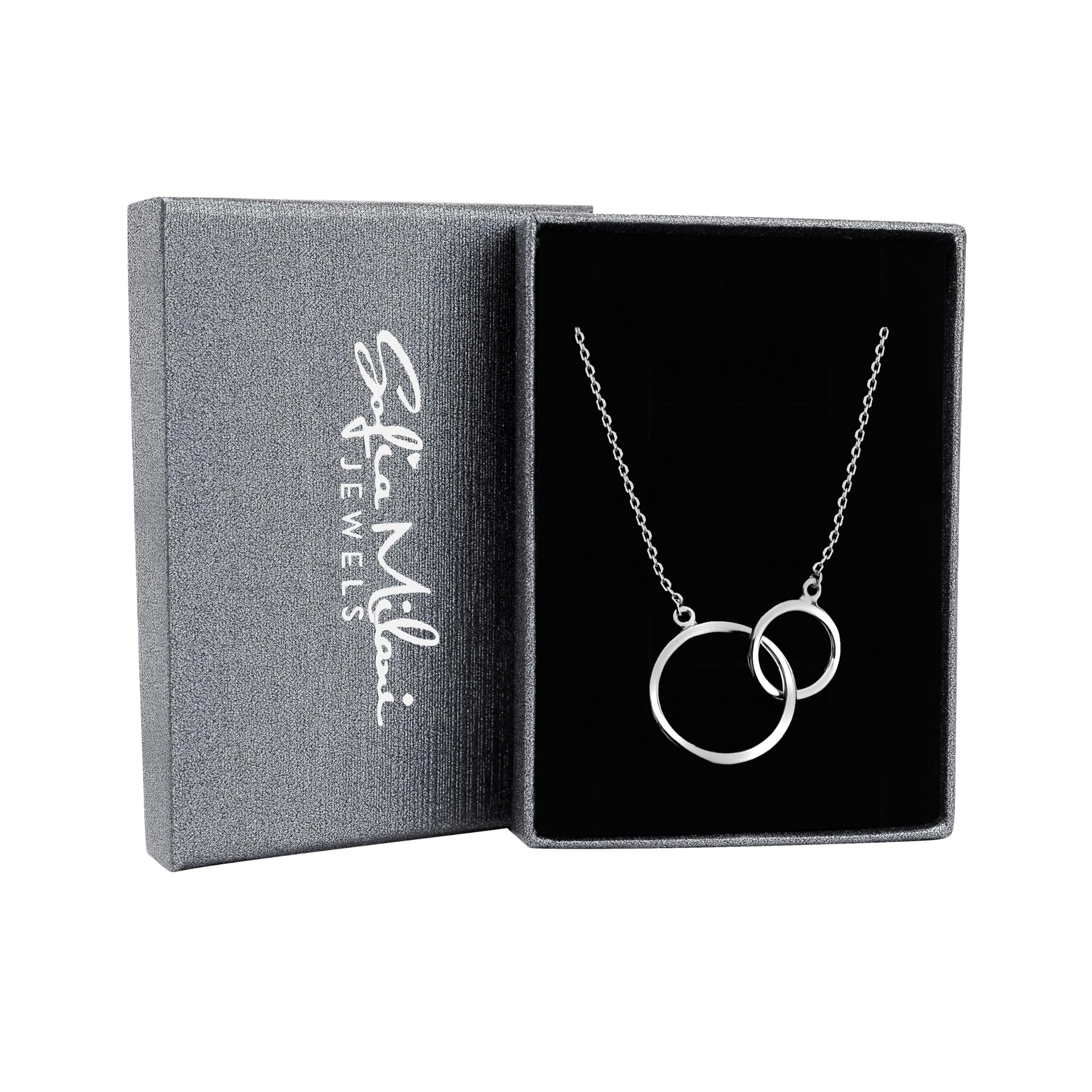 SOFIA MILANI - Women's Necklace 925 Silver - Circle Pendant - 50012